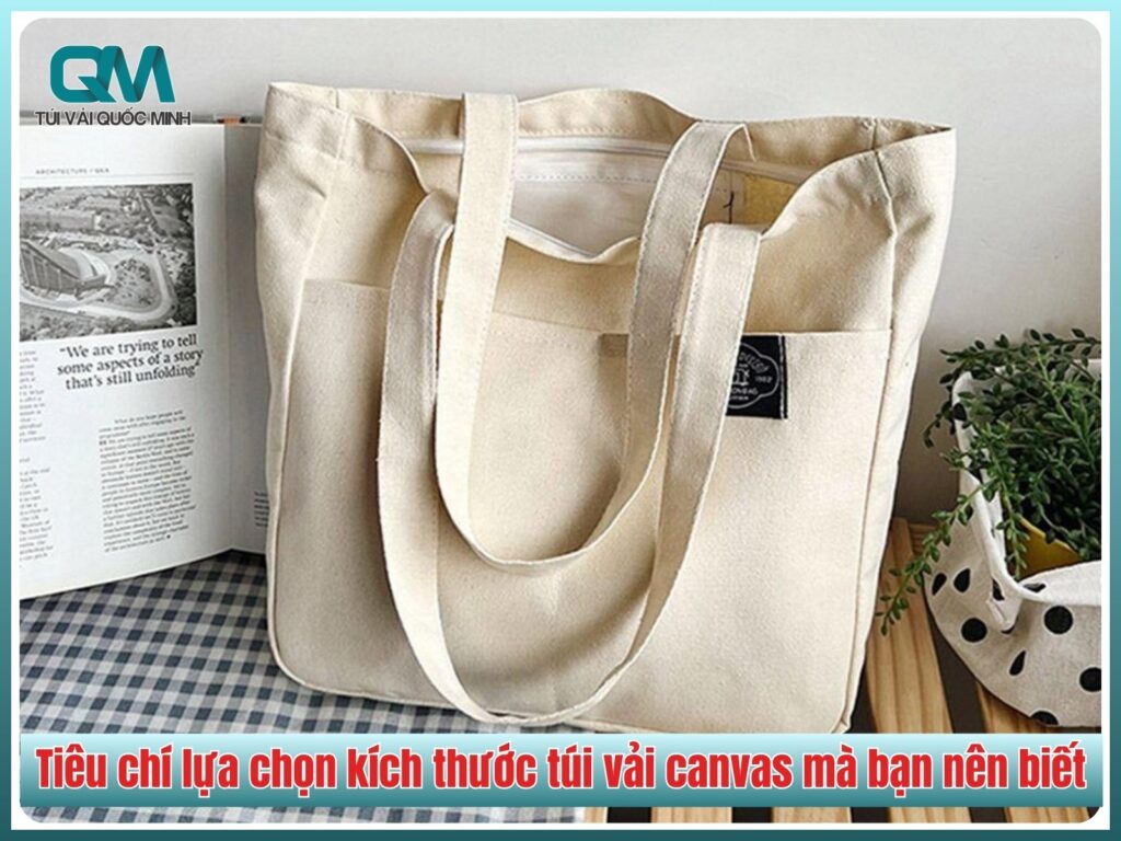 Tìm hiểu kích thước túi vải canvas CHUẨN NHẤT